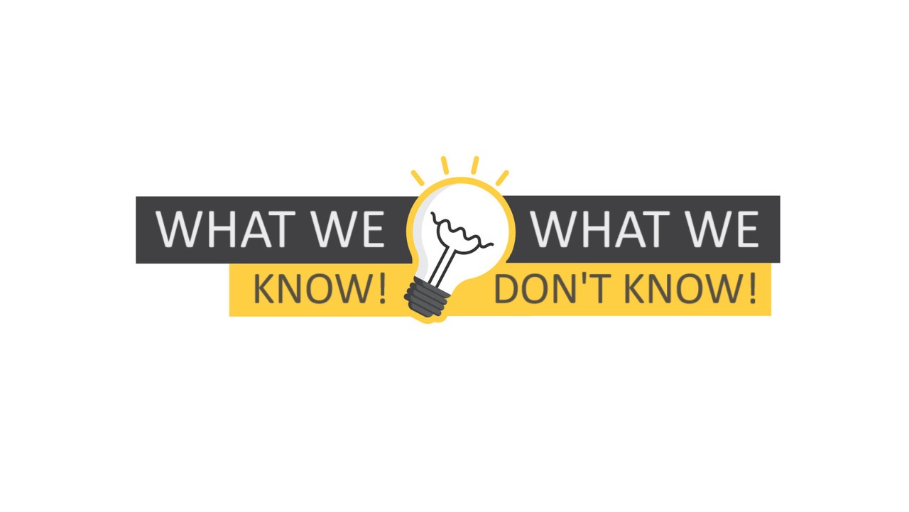 What We Know & What We Don’t Know – Bible Baptist Church